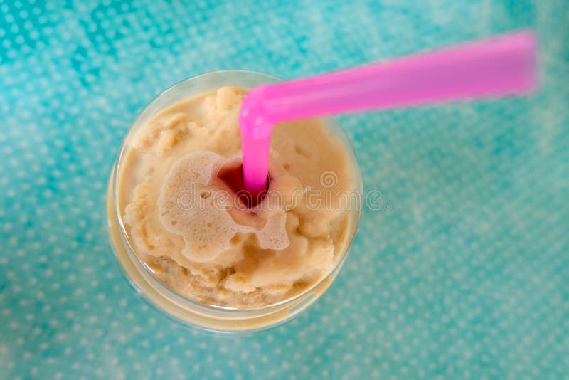 Ice Coffee Blender in a Glass Stock Photo - Image of glass, iced: 194777260