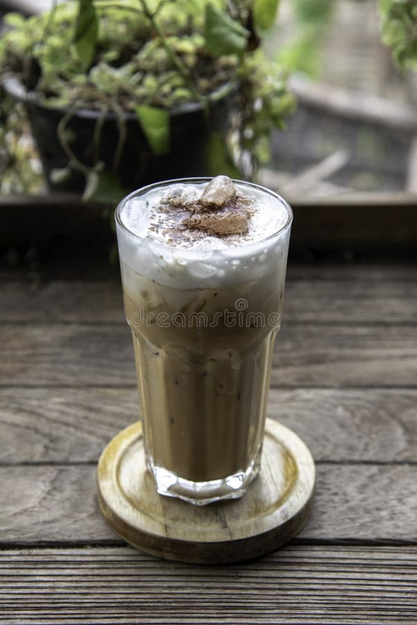 Ice Coffee Cappuccinoin Cafe Stock Photo - Image of coffee, cappuccino ...