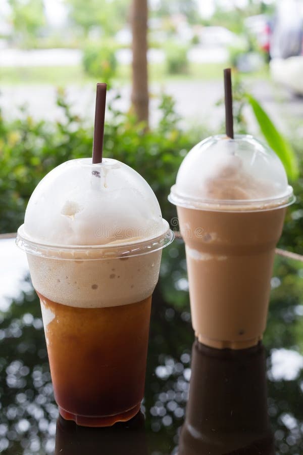 Ice coffee stock photo. Image of dessert, food, black - 71104656