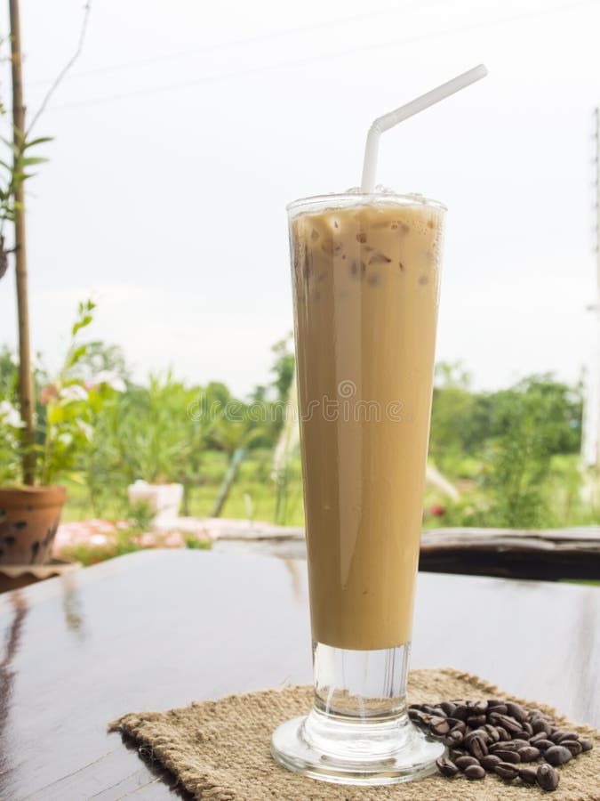 Ice coffee stock image. Image of glass, cafe, cold, shake - 57011297