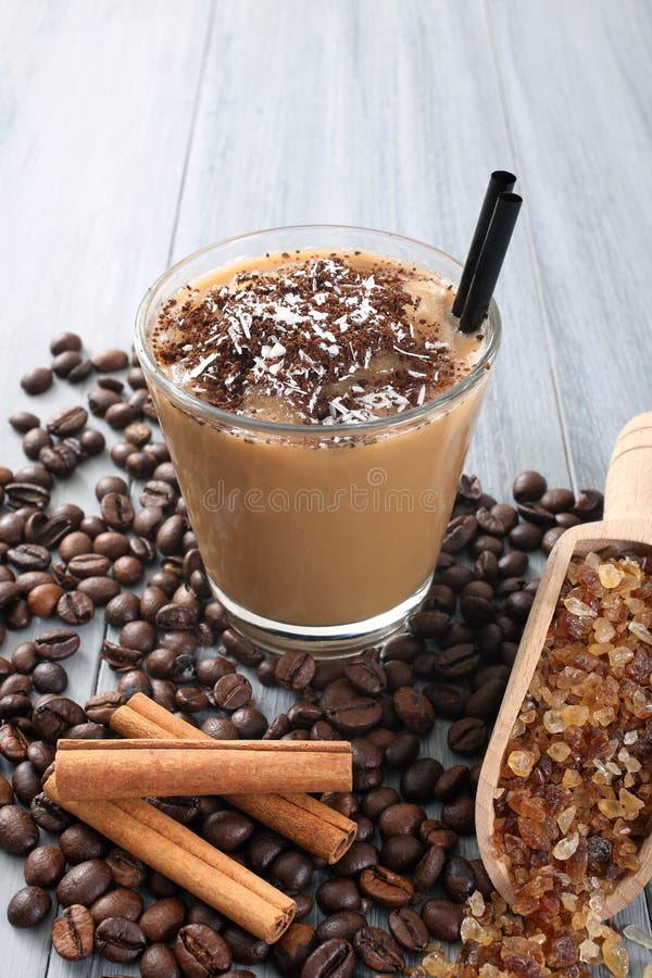 Ice coffee shake stock photo. Image of brown, coffee - 38535692