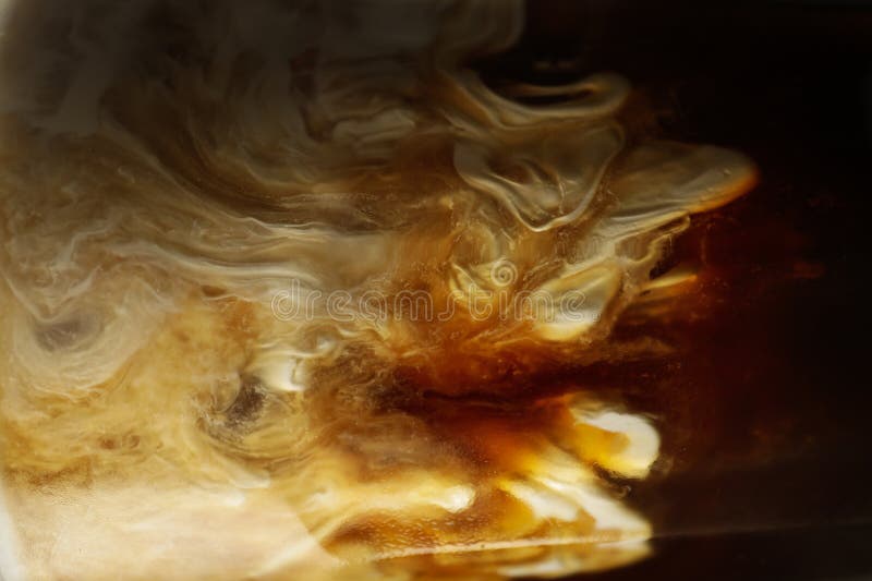 Ice Coffee Texture, Close Up, Cold Drink for Refreshing Stock Photo ...