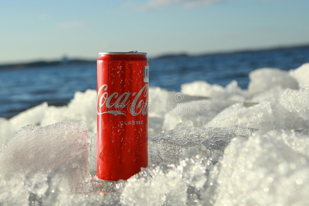 Ice Cold Coca-cola Drink on Ice on a Beach Editorial Image - Image of ...