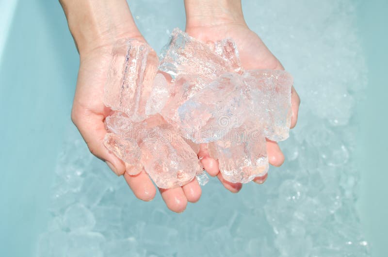 Ice cold hands stock photo. Image of large, shape, water - 94315912