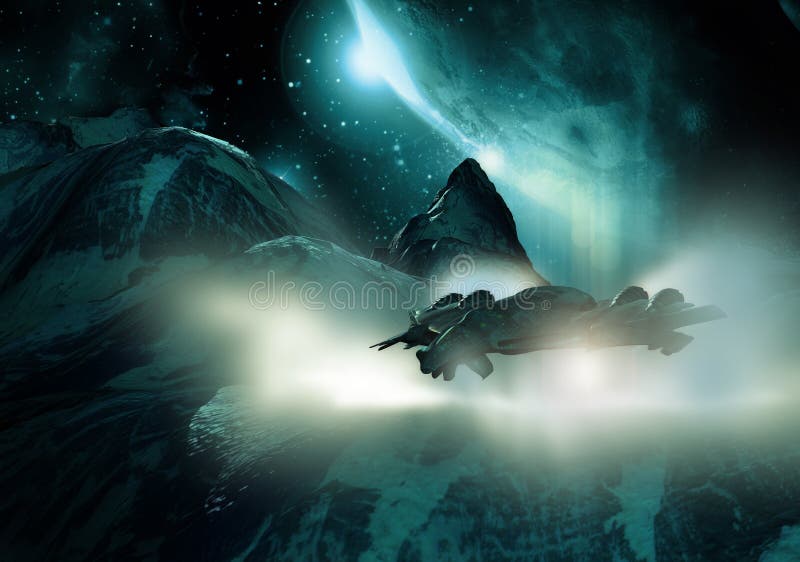 Ice-cold landing stock illustration. Illustration of conquest - 51878570