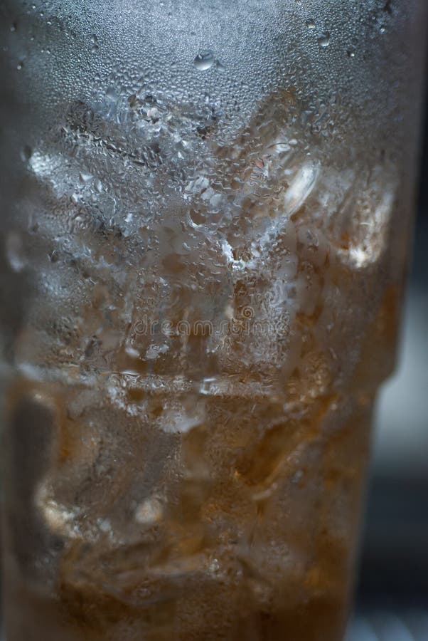 Ice Cold Refreshing Coca Cola Glass Stock Photo - Image of cube, life ...