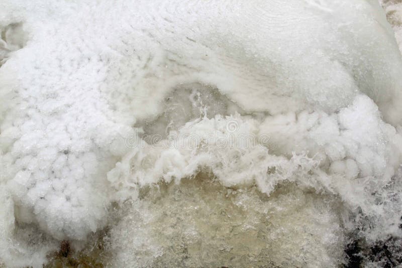 Ice Cold Water Splashes from Flowing River Stock Image - Image of ...