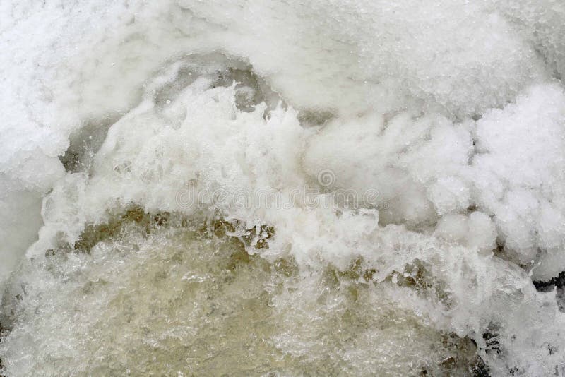Ice Cold Water Splashes from Flowing River Stock Photo - Image of ...