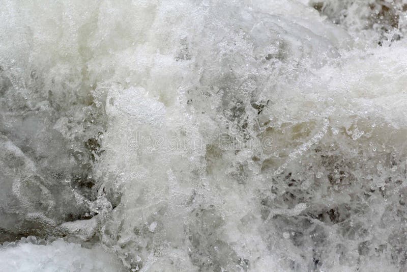 Ice Cold Water Splashes from Flowing River Stock Image - Image of ...