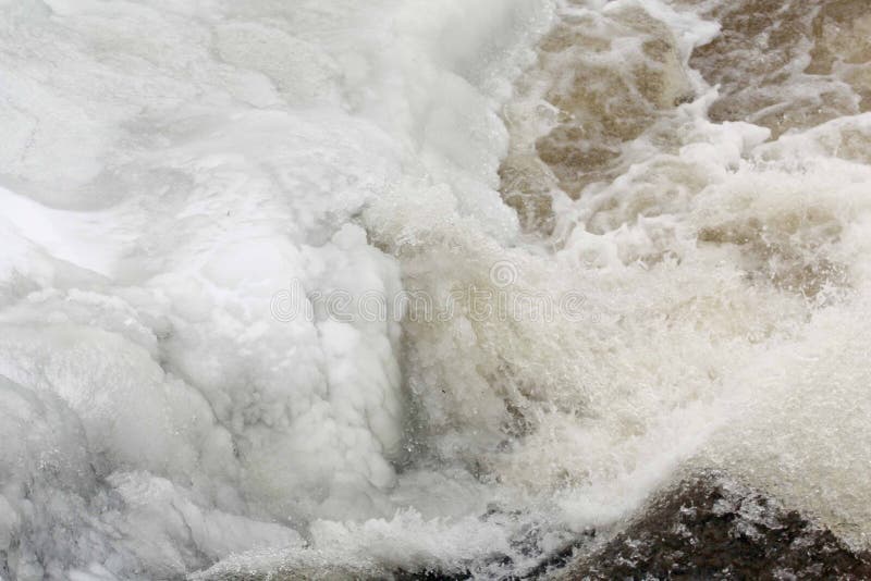 Ice Cold Water Splashes from Flowing River Stock Image - Image of ...