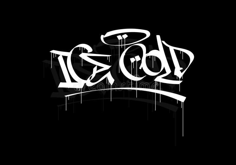 ICE COLD Word Graffiti Tag Style Stock Vector - Illustration of brand ...