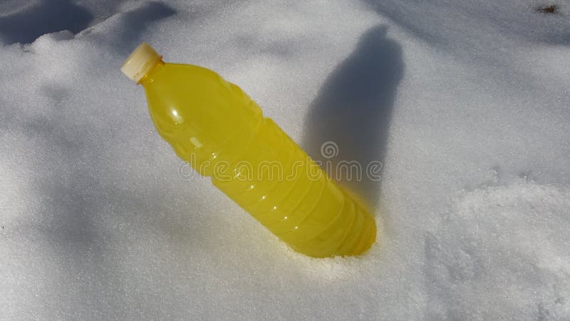 Ice Cold Yellow Juice Snow stock photo. Image of zenica - 172611528