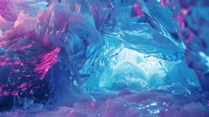 Ice Cone Sharp Edge Blue Color Cave Tropical Area Stock Photos - Free ...