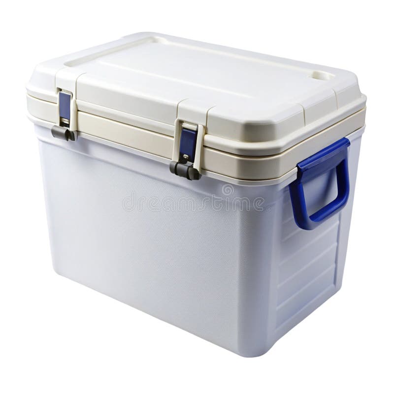Ice Cooler Box Isolated on Transparent Background Stock Illustration ...