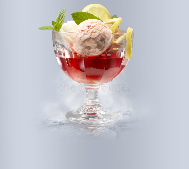 Ice coupe stock image. Image of bowl, coupe, food, scoop - 26905523
