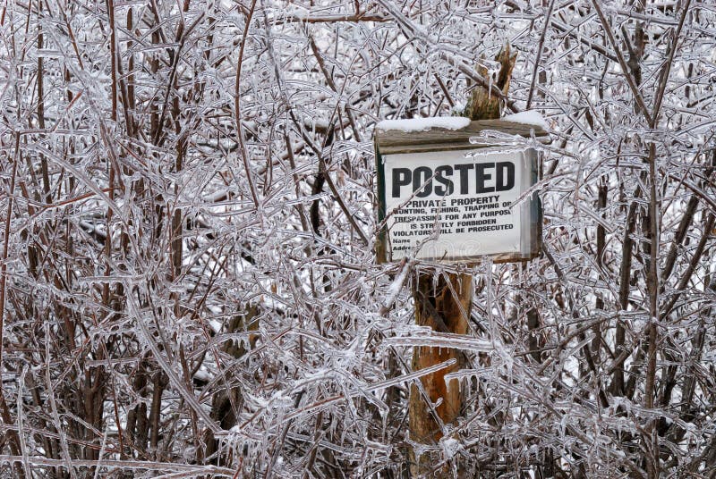 A posted sign stock image. Image of hunting, fishing, barbs - 9385041