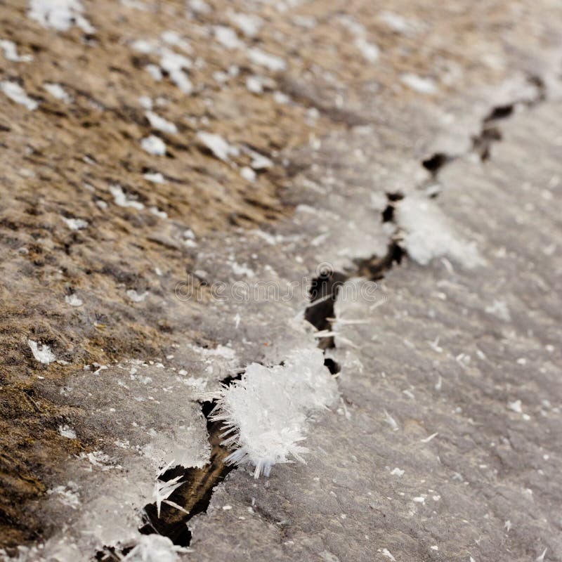 Ice Crack stock image. Image of fragile, river, crystalline - 17848319