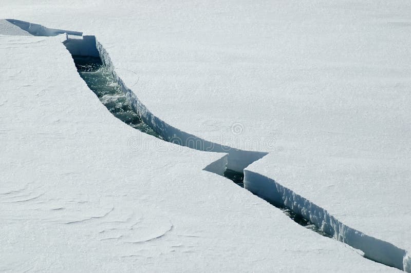 Ice crack stock photo. Image of pole, separate, change - 3567342