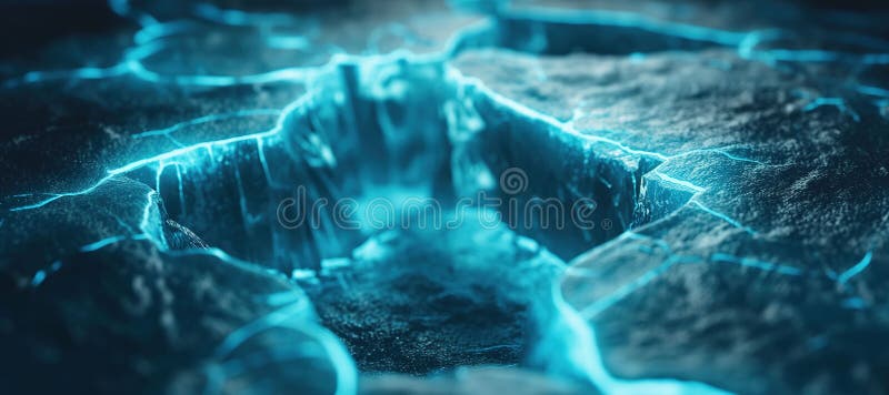 Ice Crack Texture Background, Freeze, Cold Stock Illustration ...