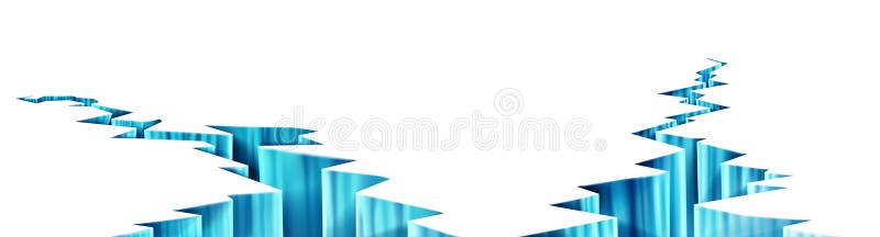 Ice Crack Vector Effect. Break Frozen Hole Surface Stock Vector ...