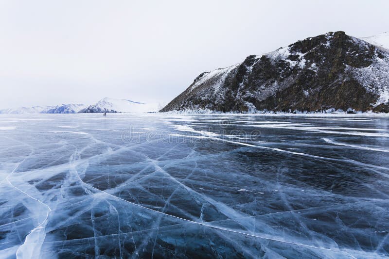 Ice cracks stock image. Image of deep, frozen, mountain - 44608531