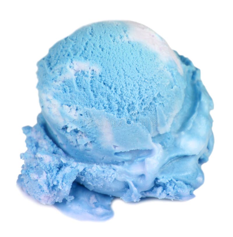 Servings of Blue Italian Icecream Stock Image - Image of refreshing ...