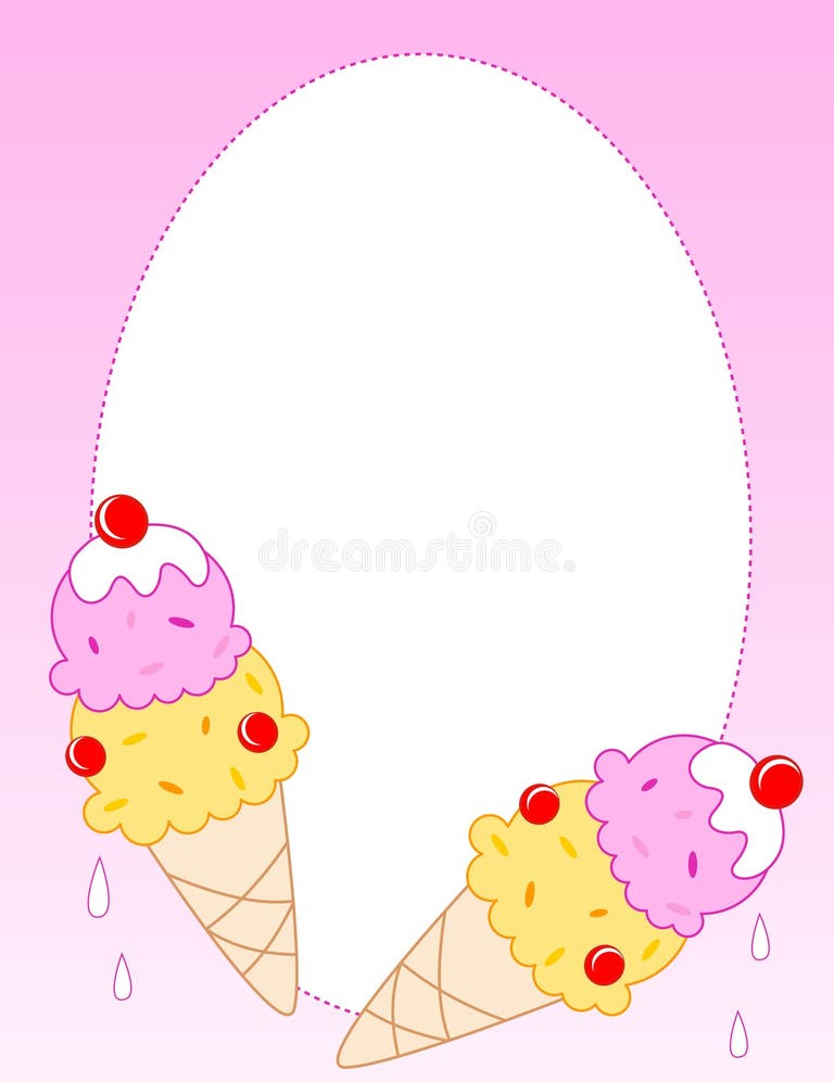 Cream Cone Frame Stock Illustrations – 2,176 Cream Cone Frame Stock ...