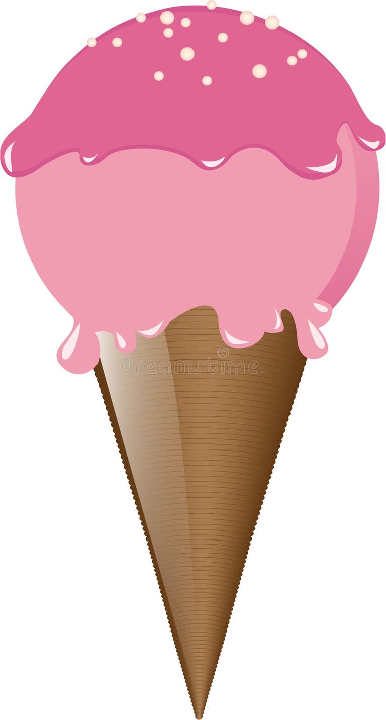 Pink Melting Ice Cream Illustration Stock Illustrations – 1,643 Pink ...