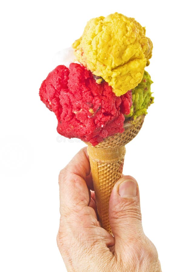 Ice cream stock image. Image of fresh, triangular, cone - 23653475