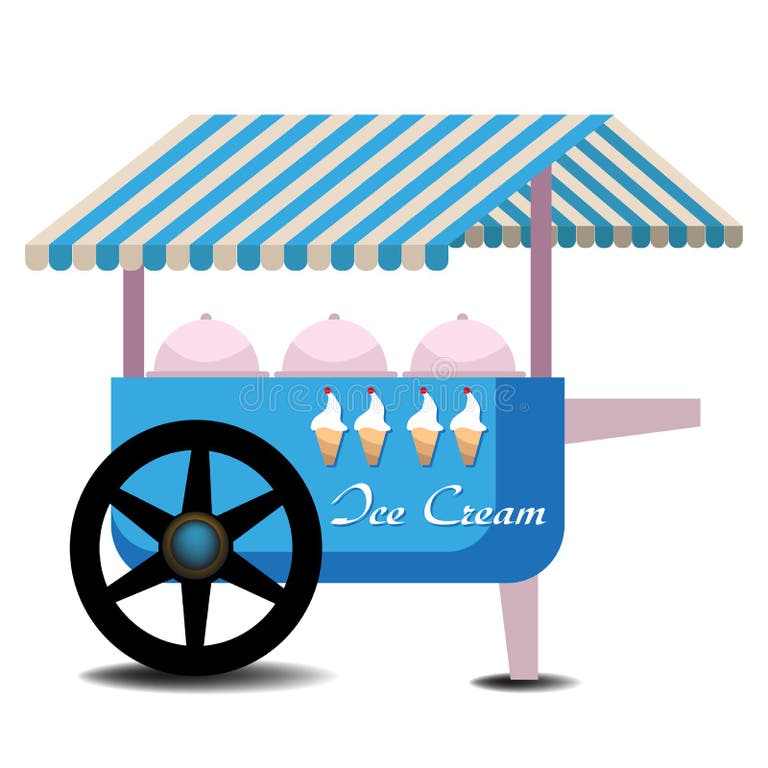 Ice Cream Trolley Stock Illustrations – 2,005 Ice Cream Trolley Stock ...
