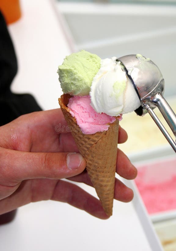Ice cream stock image. Image of invoice, cream, macro, horn - 488703