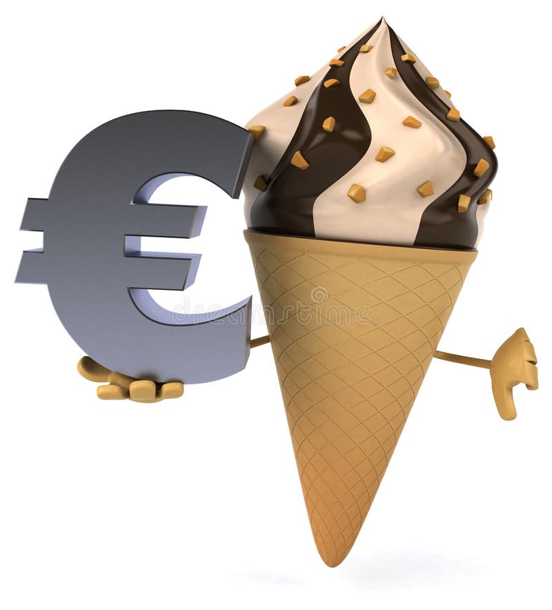 Ice cream stock illustration. Illustration of euro, refreshment - 54535823