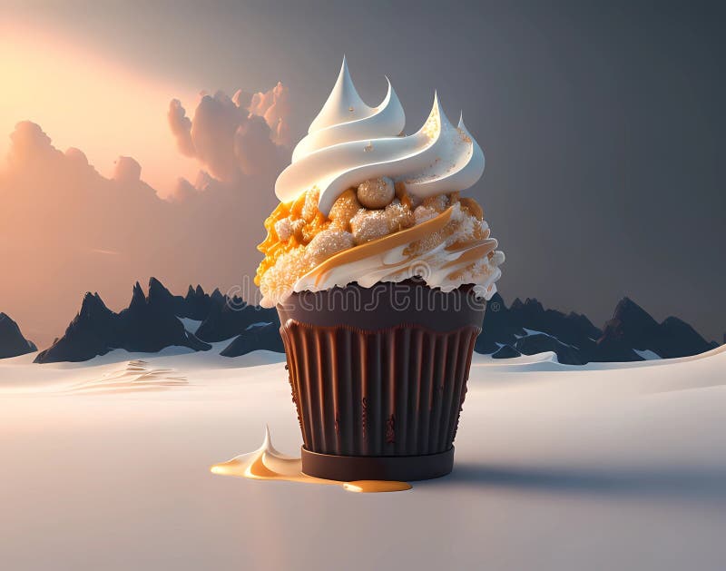 The Ice Cream - AI Generated Artwork Stock Illustration - Illustration ...