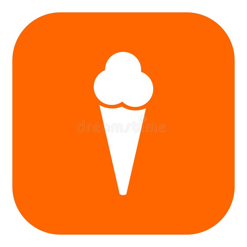 Ice cream and app icon stock vector. Illustration of white - 236873558