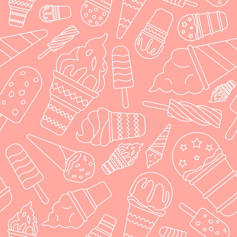 Ice cream background 02 stock vector. Illustration of pattern - 170225137