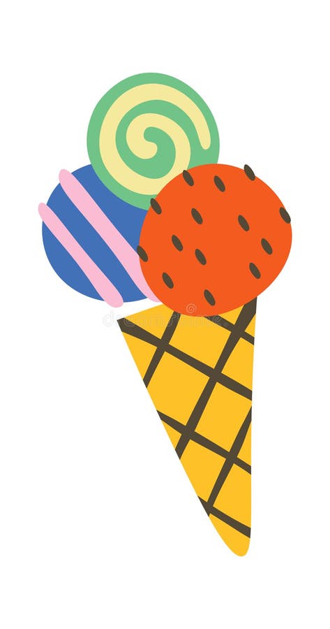 Ice cream balls stock vector. Illustration of sweet - 272595132