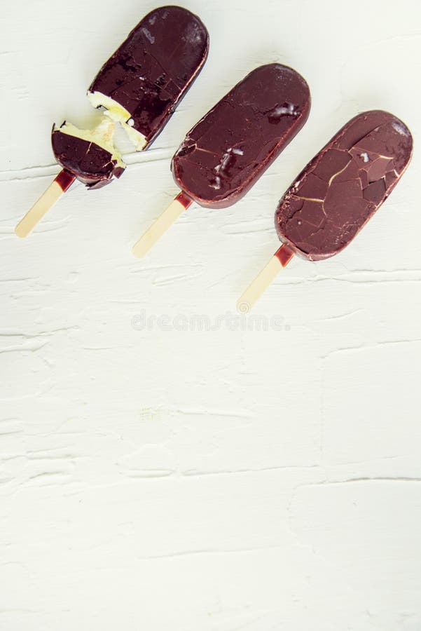 Ice Cream / Ice Bar or Popsicle Stock Image - Image of icecream, almond ...