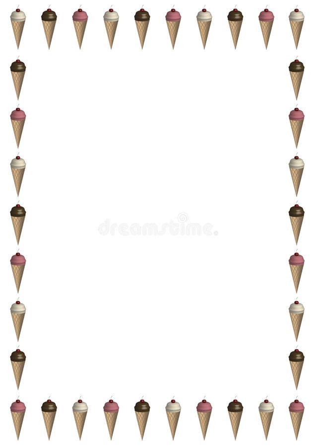 Ice Cream Page Border