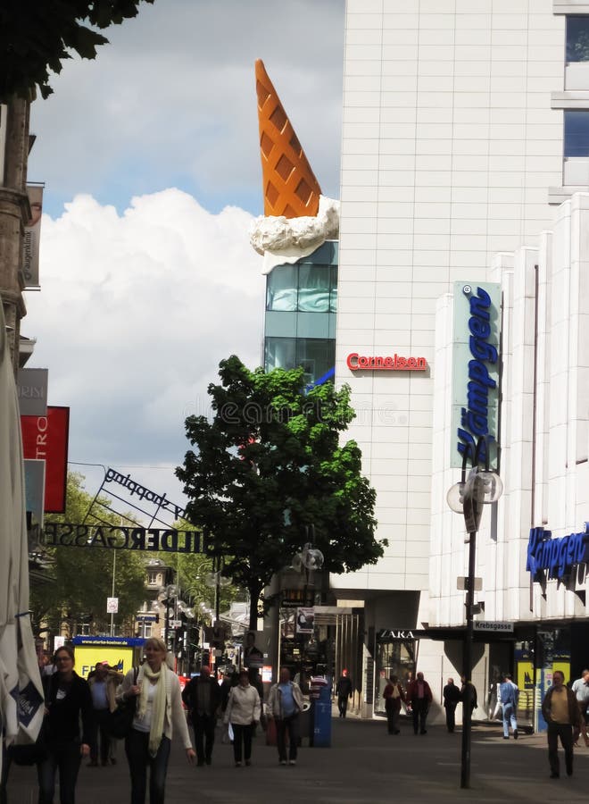 Cream Building in Erice, Sicily, Italy Editorial Photography - Image of ...