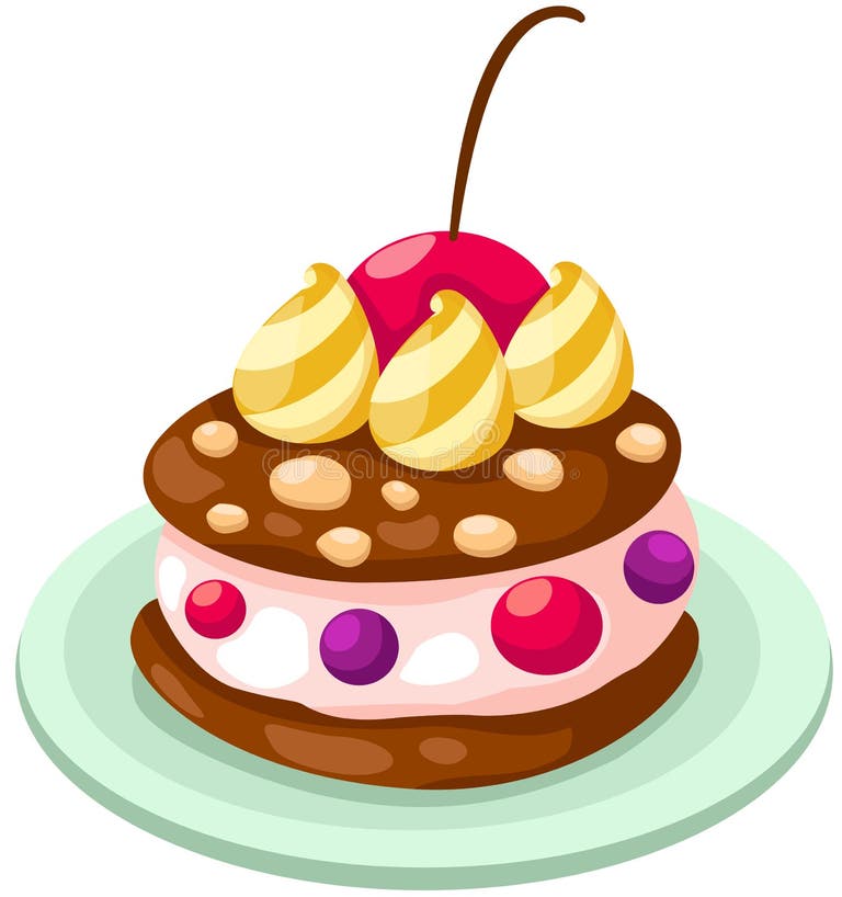 Cake Ice Cream Cartoon Stock Illustrations – 15,821 Cake Ice Cream ...