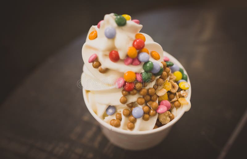 Ice cream stock photo. Image of icing, candy, colors - 211783650