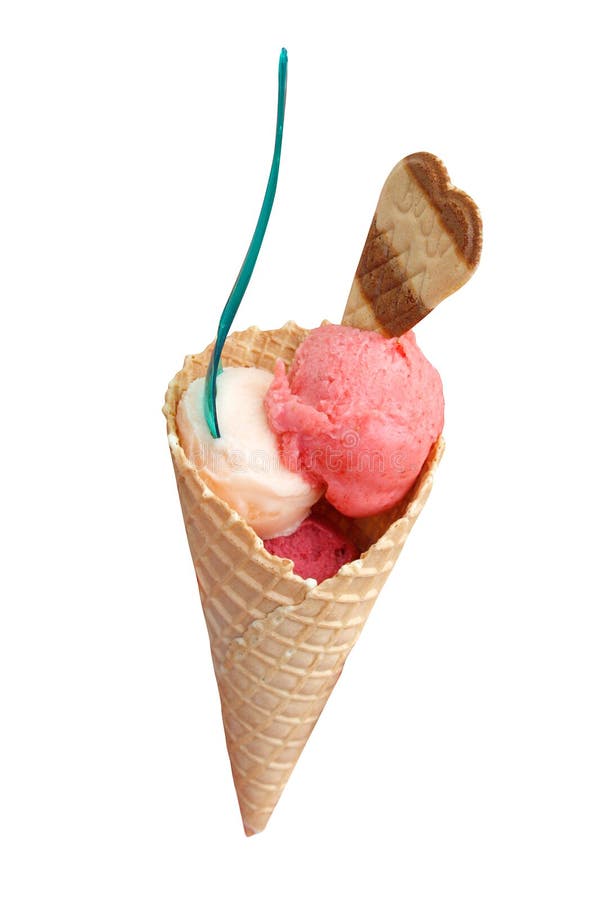 Ice cream stock image. Image of cone, background, creamy - 12802029
