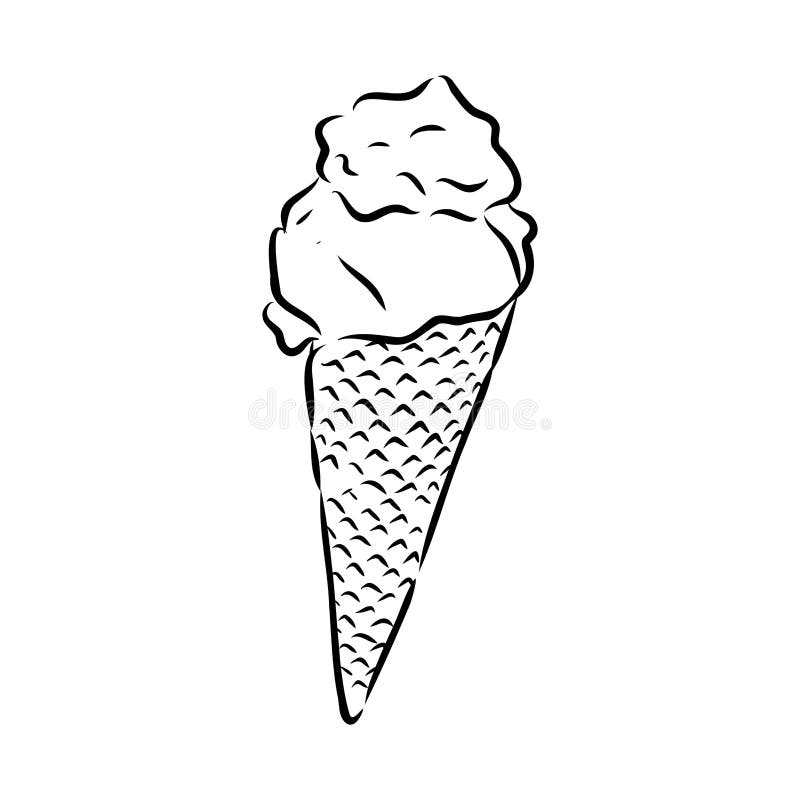 Ice Cream Cone Doodle Ice Cream Vector Stock Vector - Illustration of ... Ice Cream Cone Doodle Ice Cream Vector Stock Vector - Illustration of ...