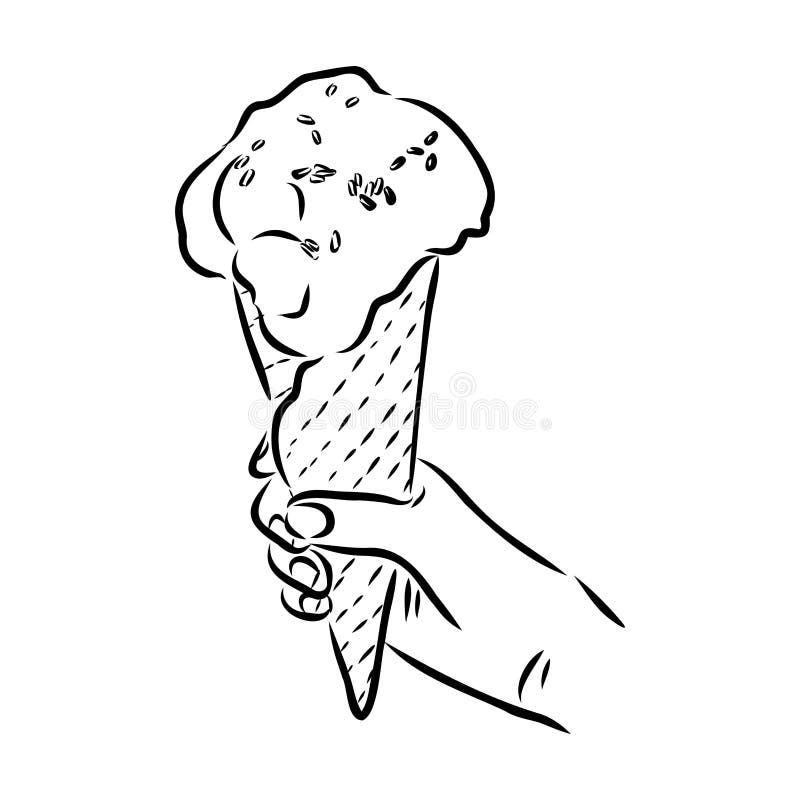 Ice Cream Cone Doodle Ice Cream Vector Stock Vector - Illustration of ... Ice Cream Cone Doodle Ice Cream Vector Stock Vector - Illustration of ...