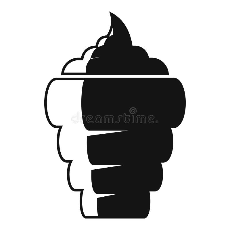 Ice Cream Cone Icon Simple Style Stock Illustrations – 1,146 Ice Cream ...