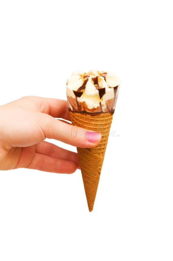 Ice cream cone stock image. Image of detail, cone, yummy - 166363