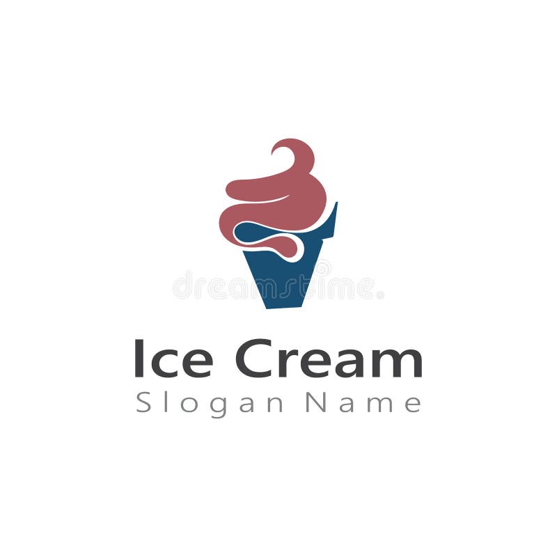 Ice Cream Cone Logo Design Vector Art Creative Template Stock ...