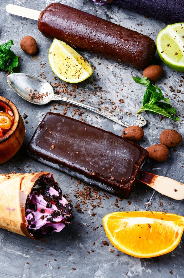 Ice cream cone stock photo. Image of chocolate, creamy - 147801038