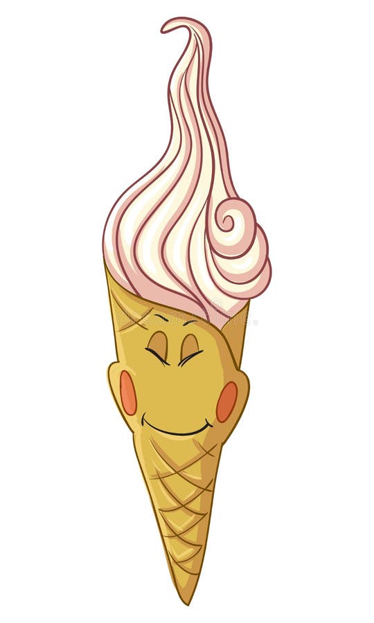 Ice cream cone stock vector. Illustration of vector, sweet - 48884271 Ice cream cone stock vector. Illustration of vector, sweet - 48884271
