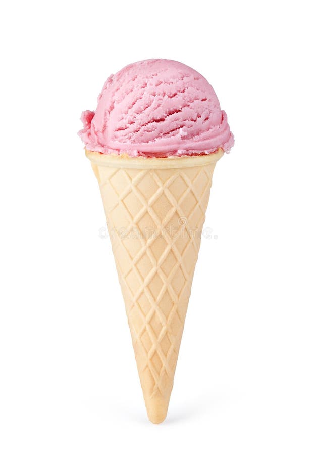 Mock-up of a Ice Cream Cone Stock Photo - Image of isolated, dessert ...